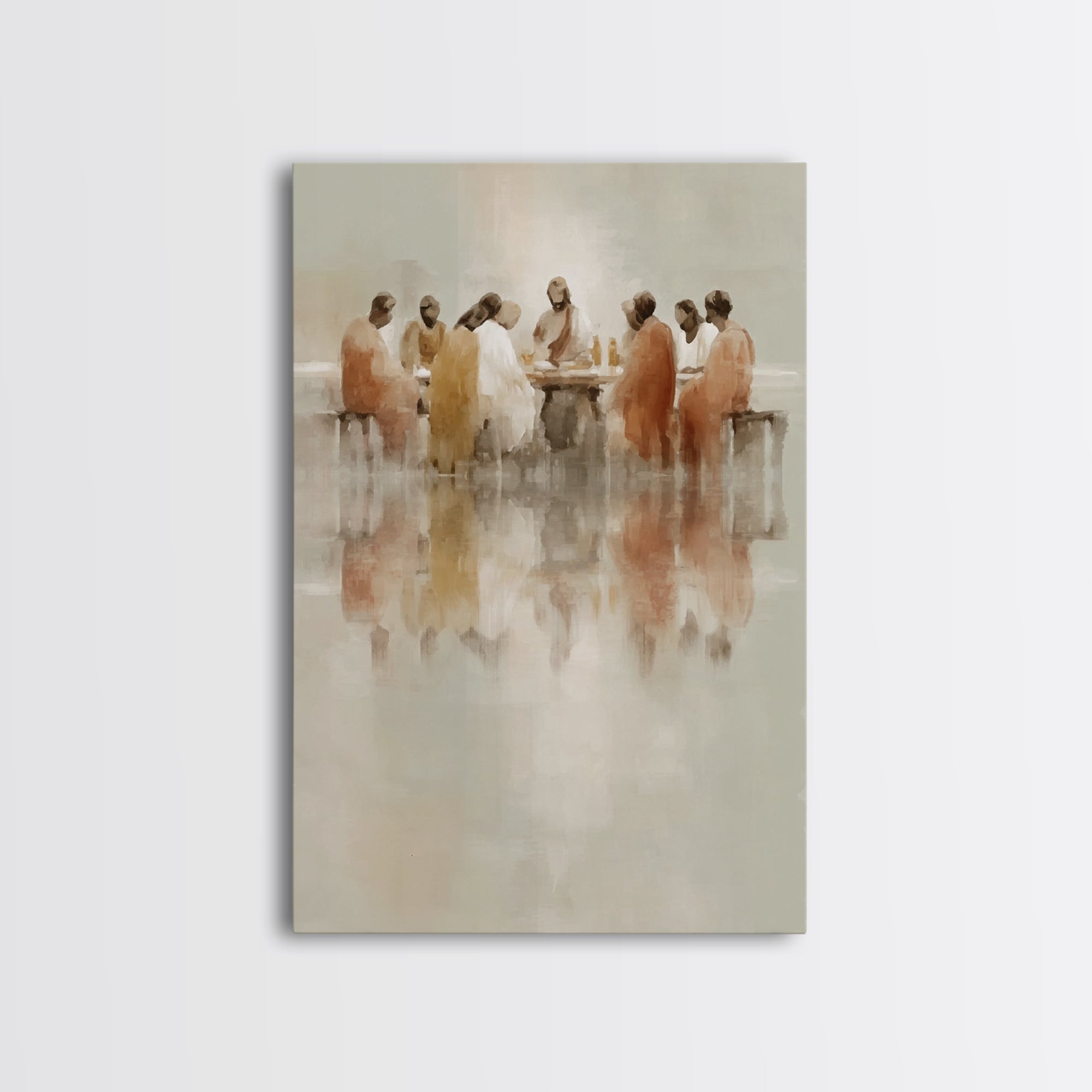 Radiant Communion, Framed Canvas Print, Christian Art Canvas, Modern C ...