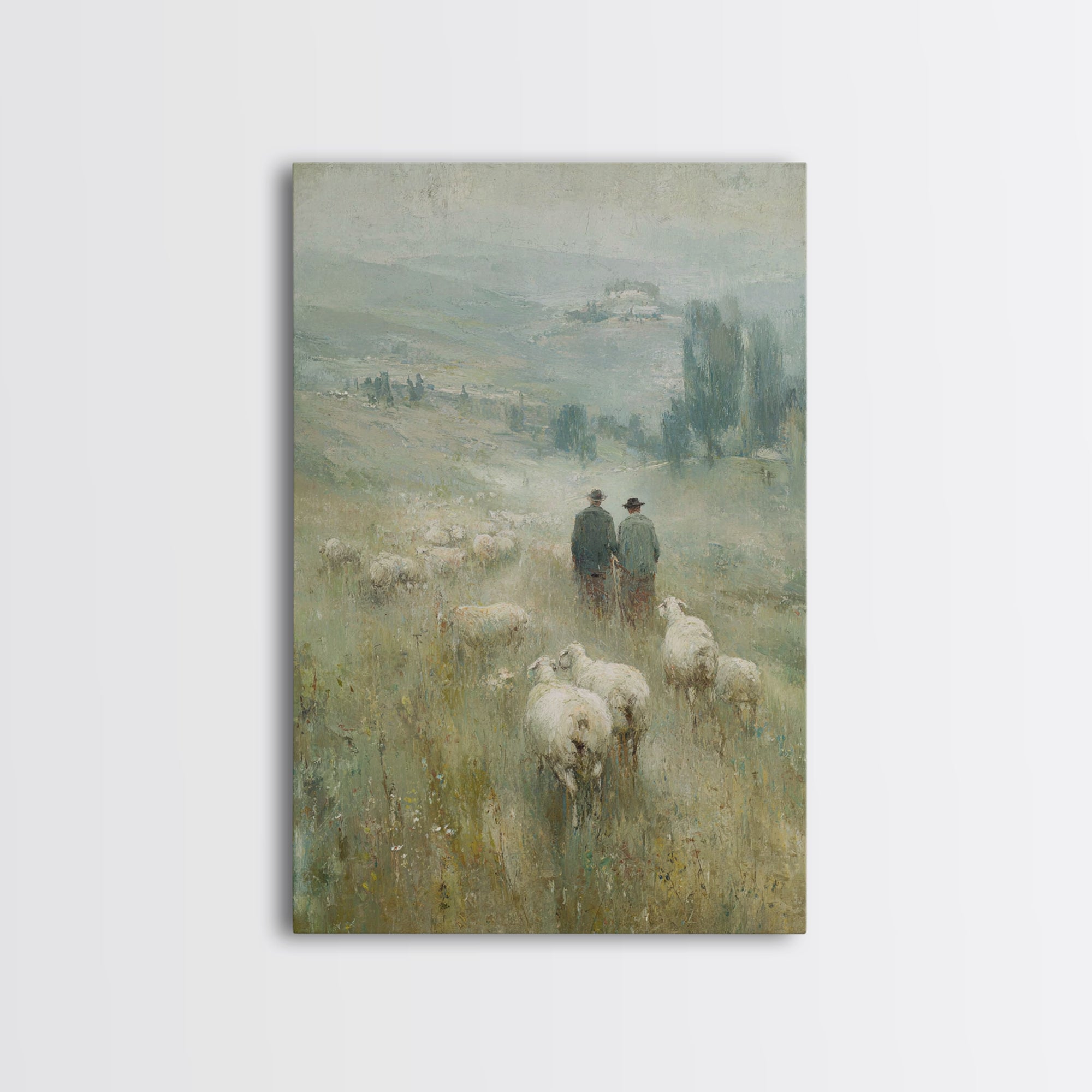 Quiet Bethlehem Path – Framed Canvas Print – Christian Art – Christian ...