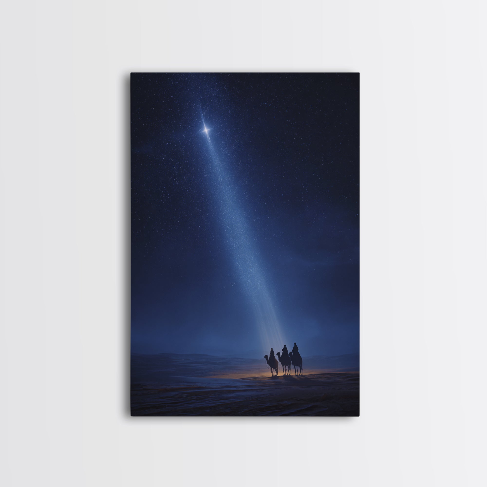 Sacred Caravan Path | Framed Canvas Print | Christian Christmas Art ...