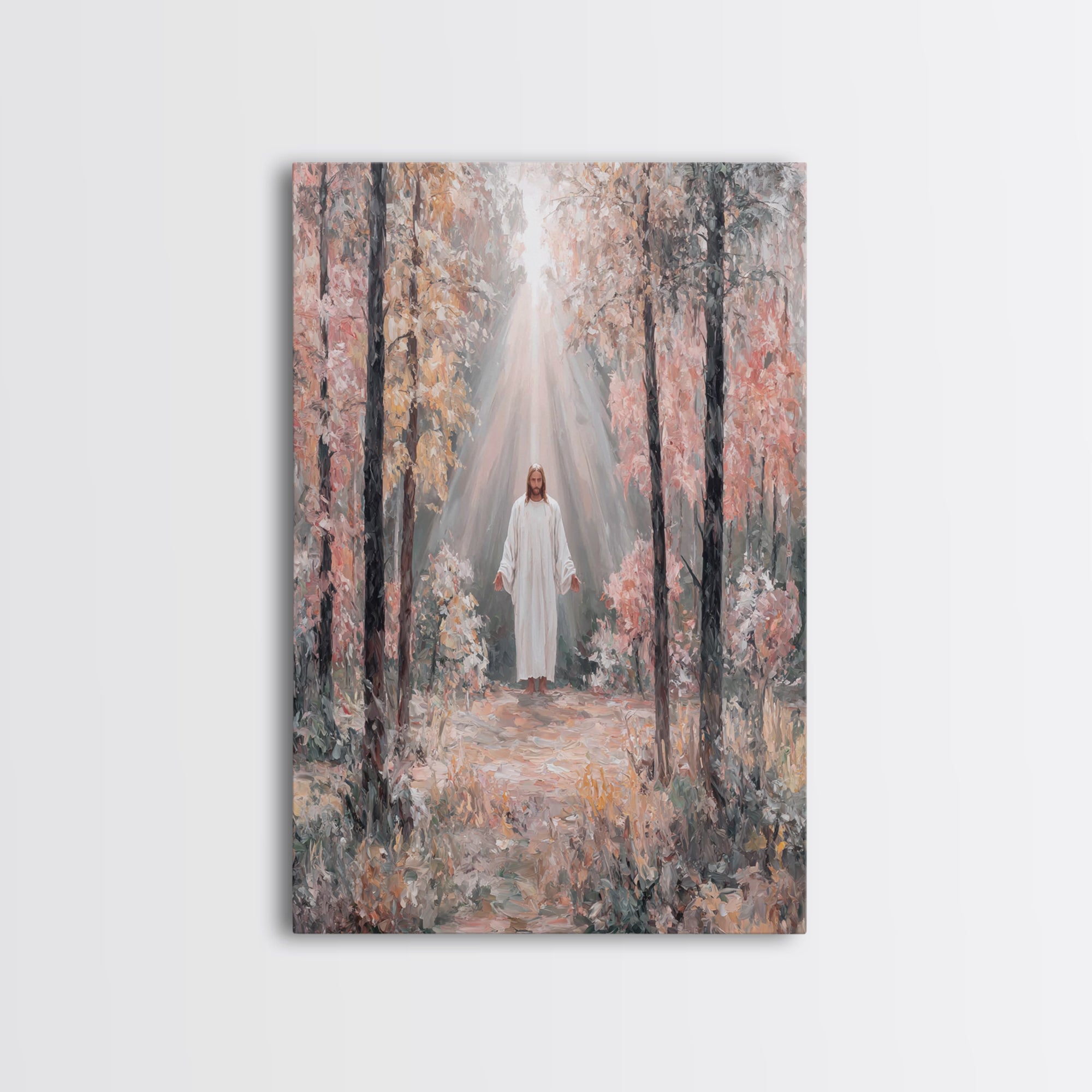 Heavenward Embrace | Framed Canvas Print | Jesus Painting | Christian ...
