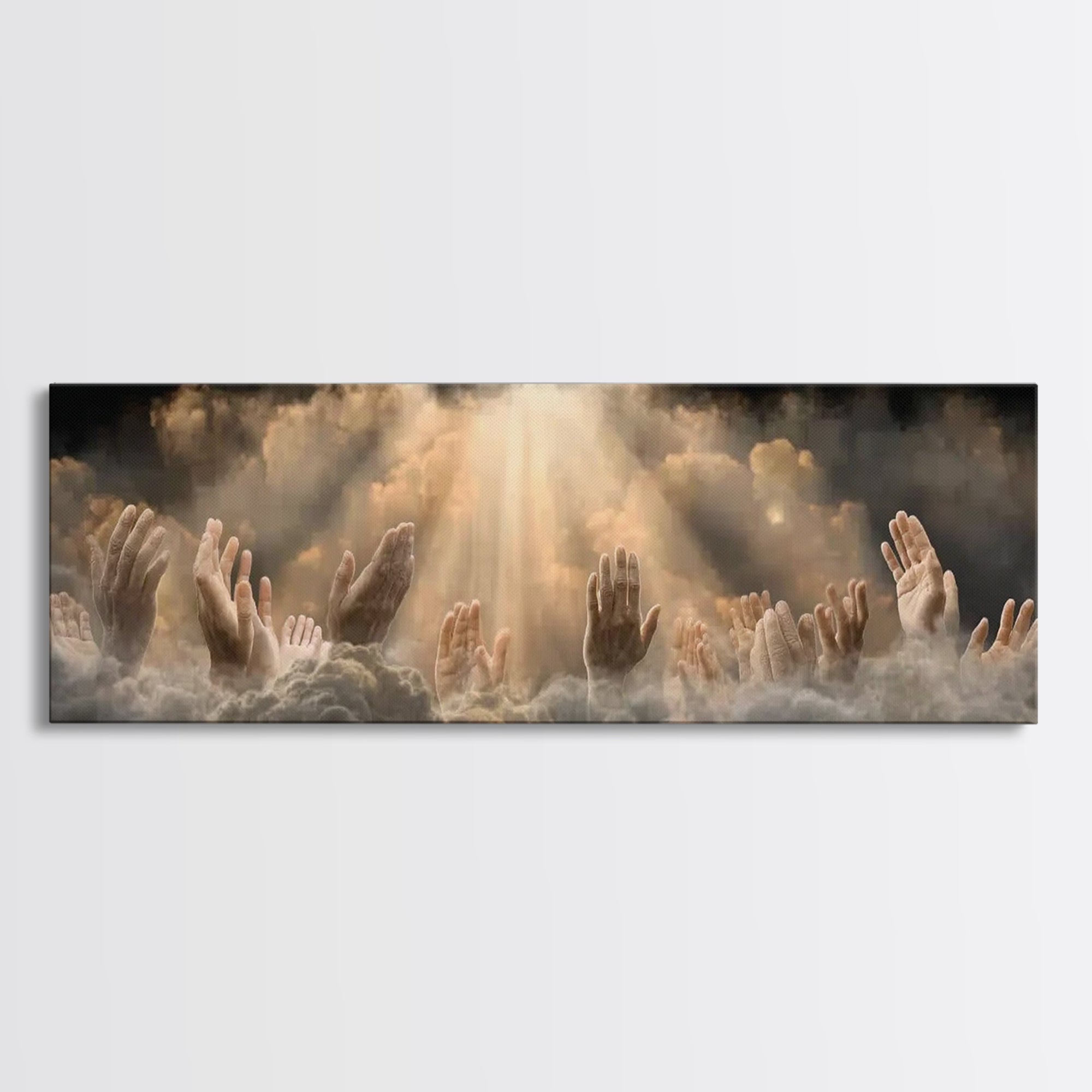 Heavenward Praise – Framed Canvas Print – Christian Wall Art – Panoram ...