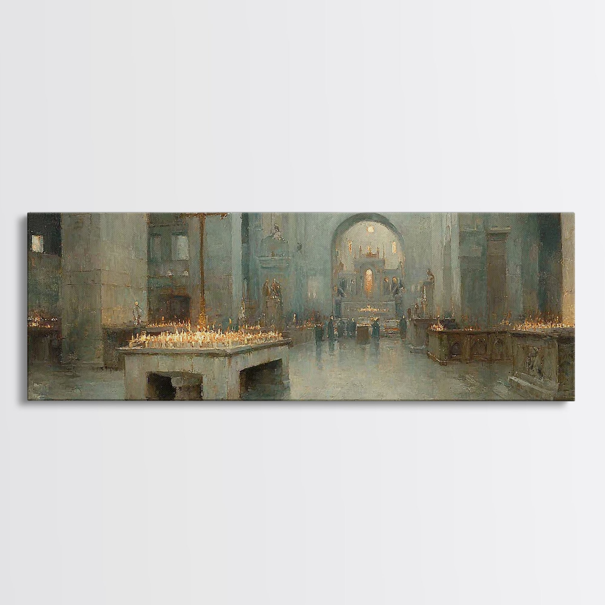 Silent Chapel Peace – Framed Canvas Print – Christian Art Canvas – Pan ...