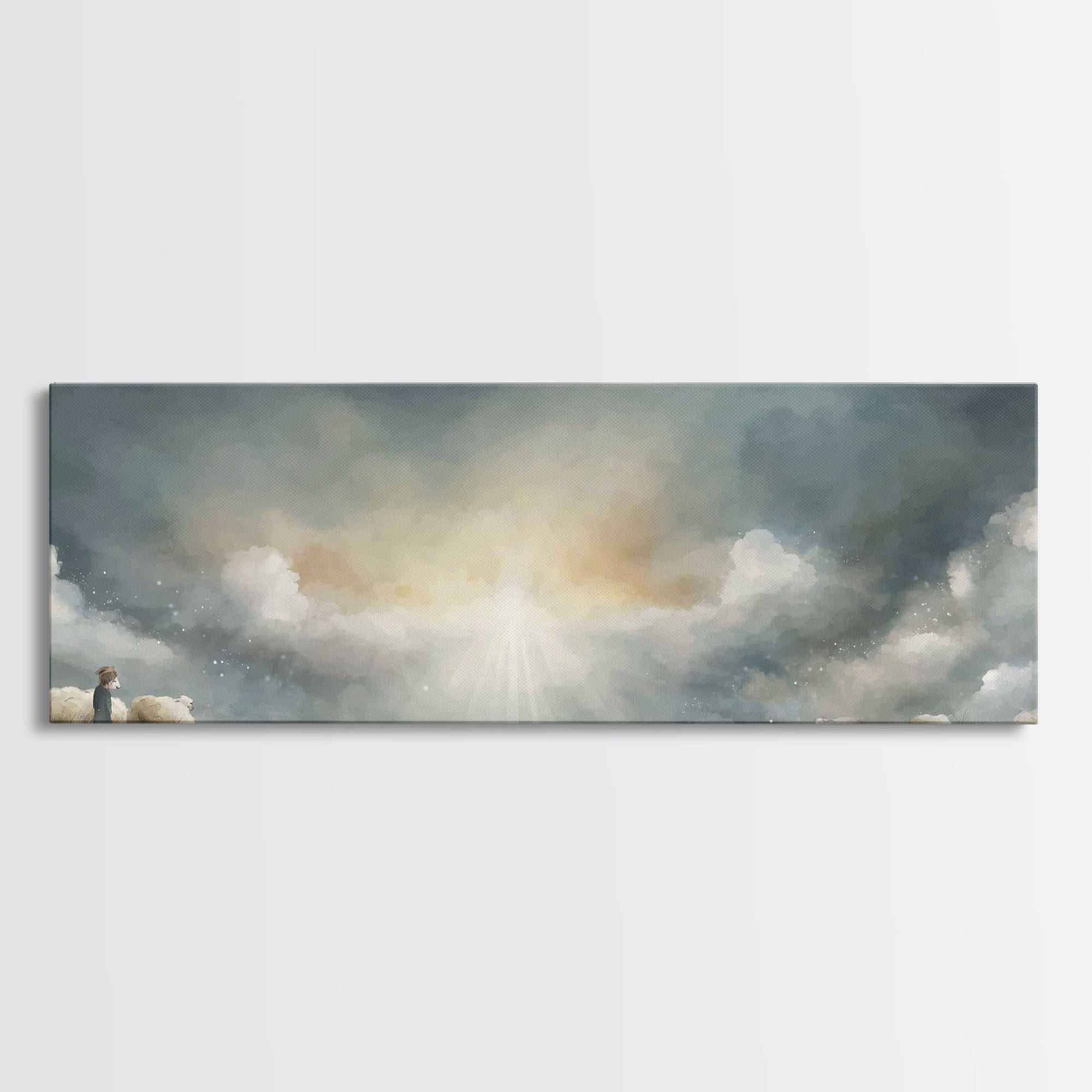 Shepherd’s Radiance – Framed Canvas Print – Panoramic Painting – Chris ...
