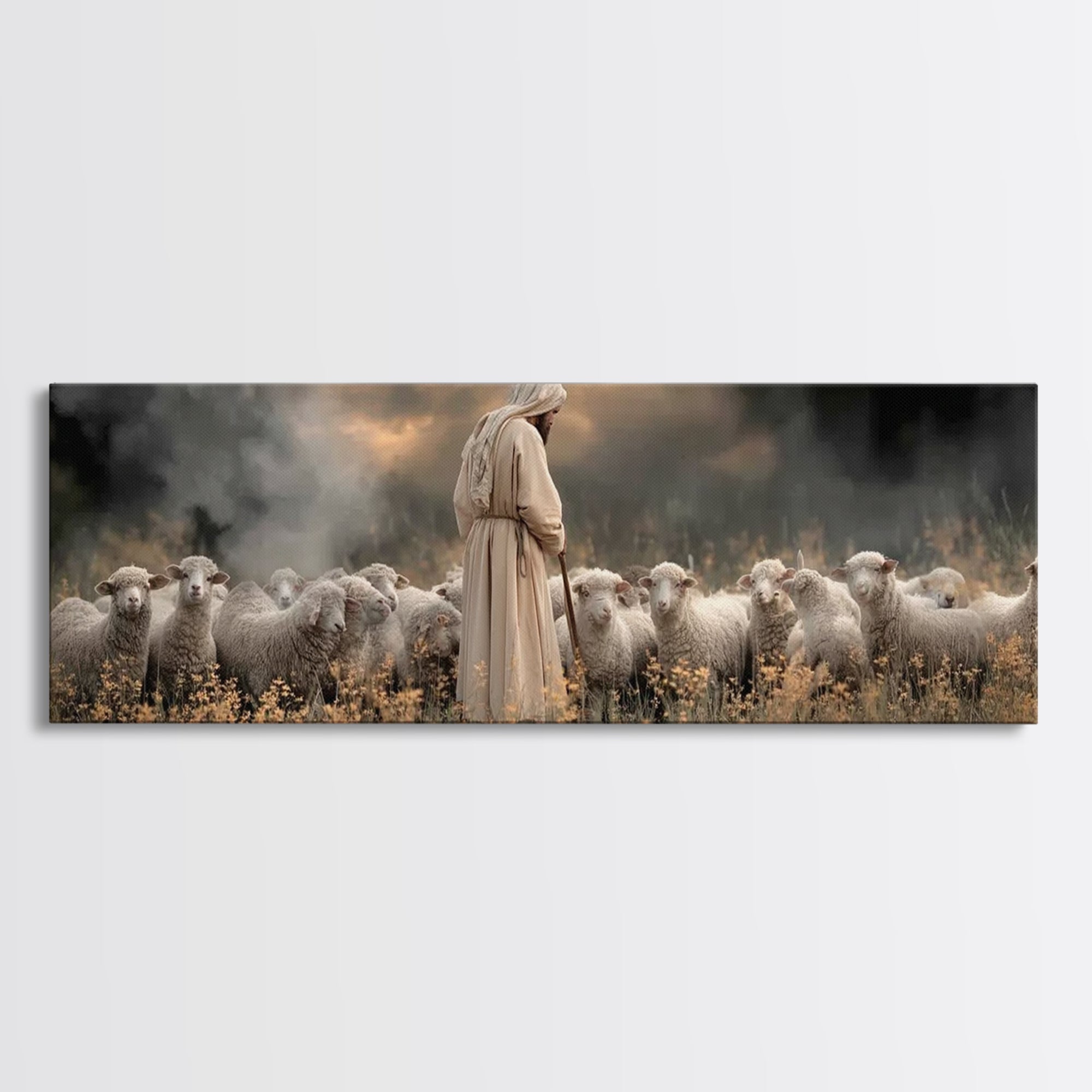 Shepherds Of Peace – Framed Canvas Print – Christian Wall Art – Jesus ...