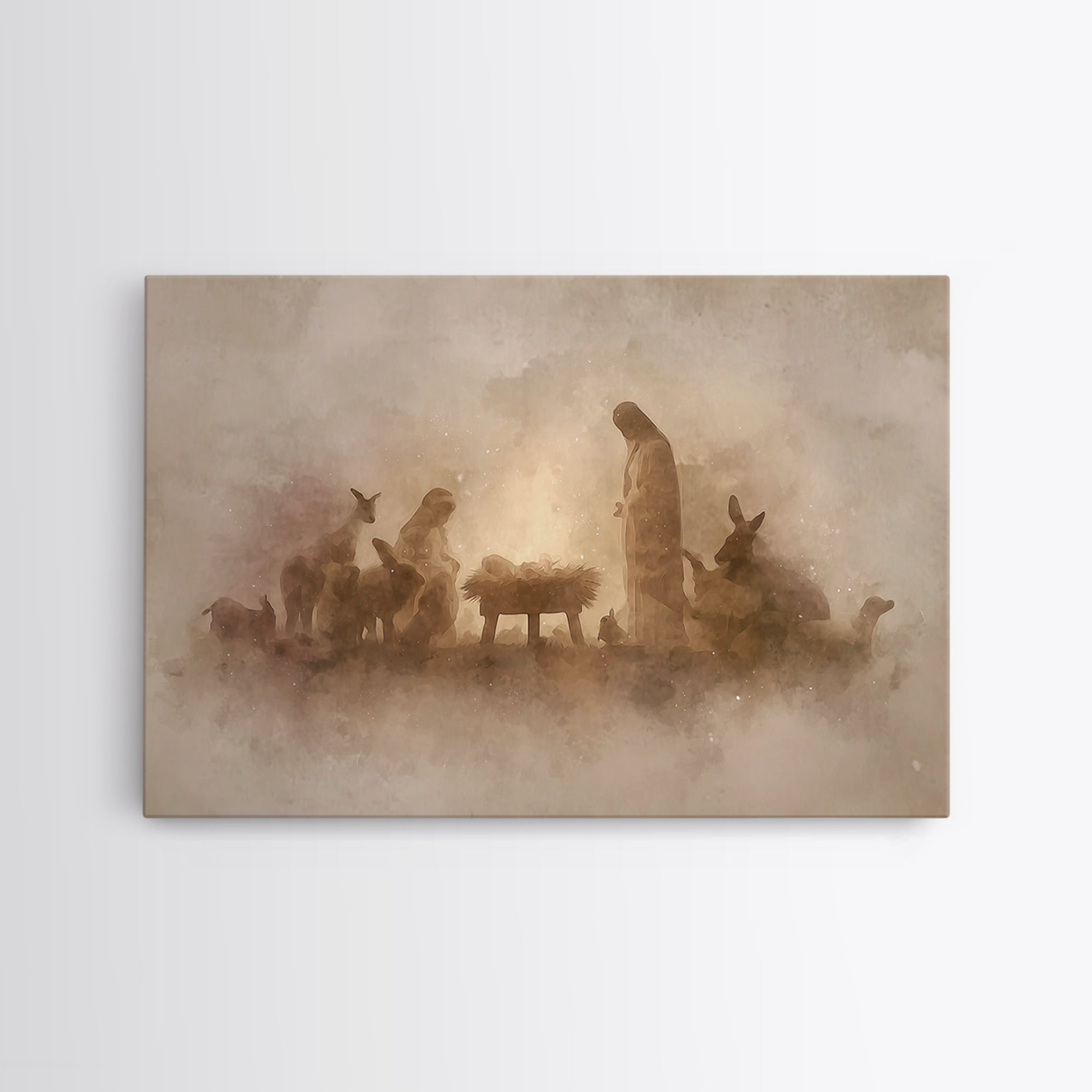 Nativity Wonder | Framed Canvas Print | Christian Wall Art | Christian ...