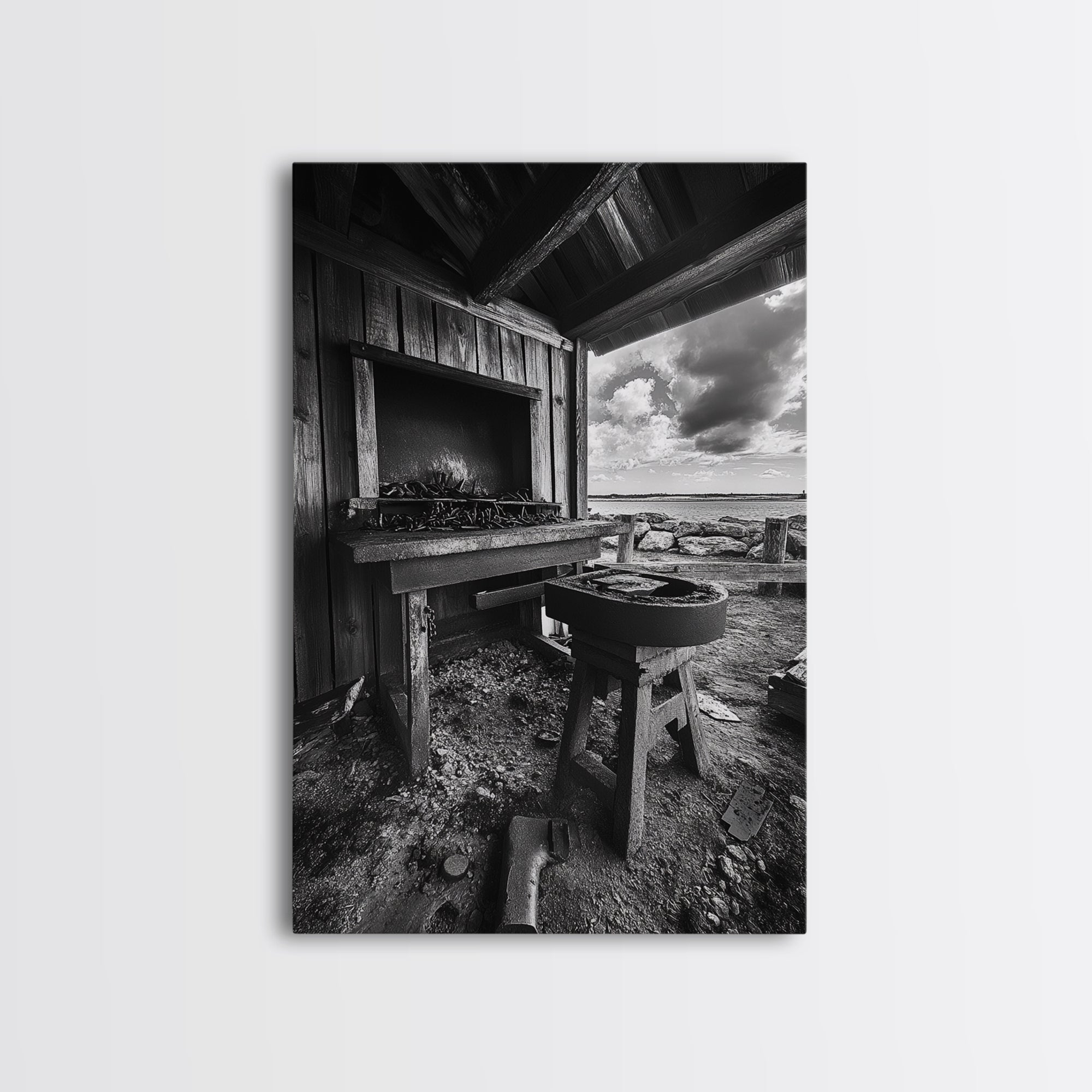 Blacksmith Forge, rustic decor, industrial art, moody photography, vin ...