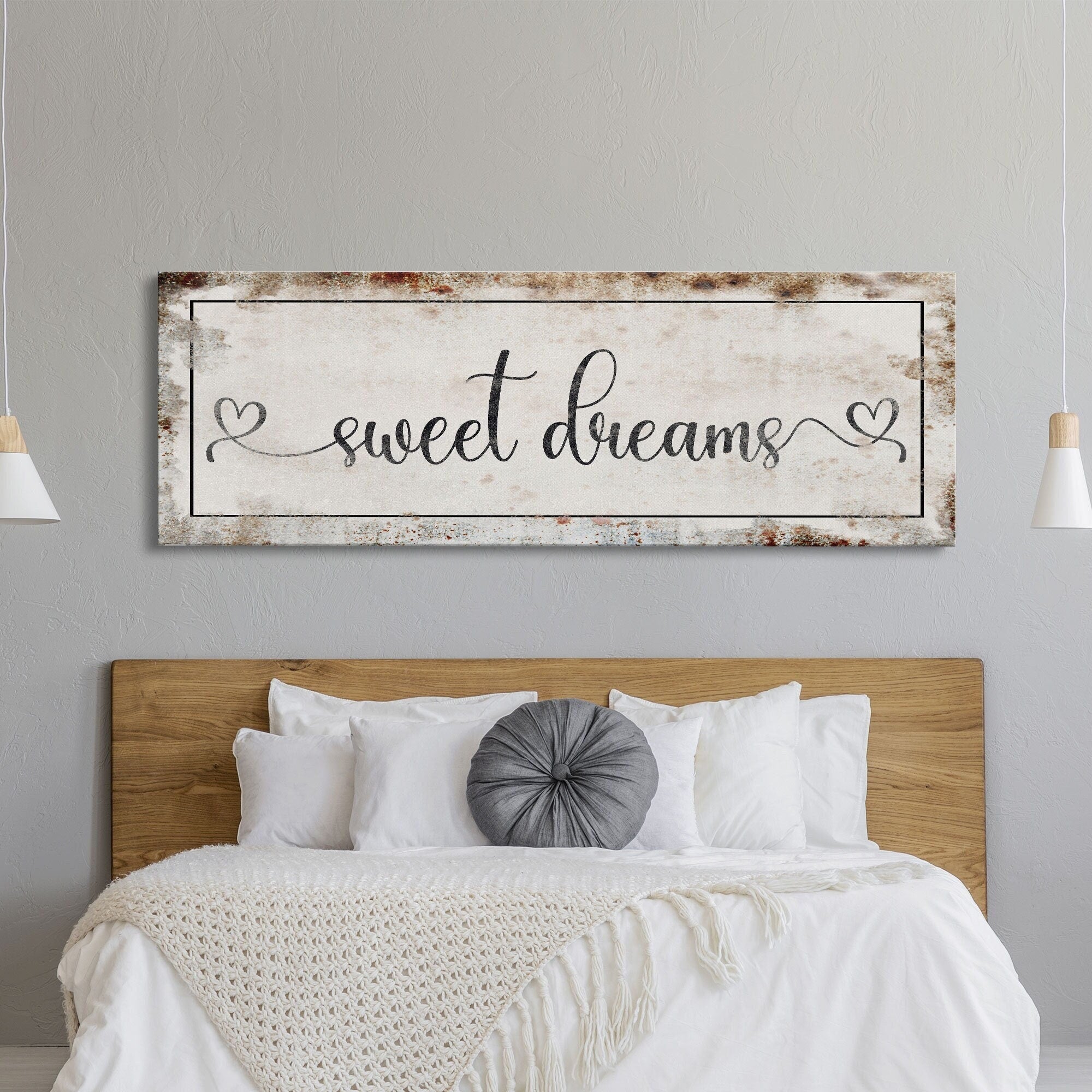 Master Bedroom Sign, Sweet Dreams Canvas Sign, Bedroom Wall Decor, Sig ...